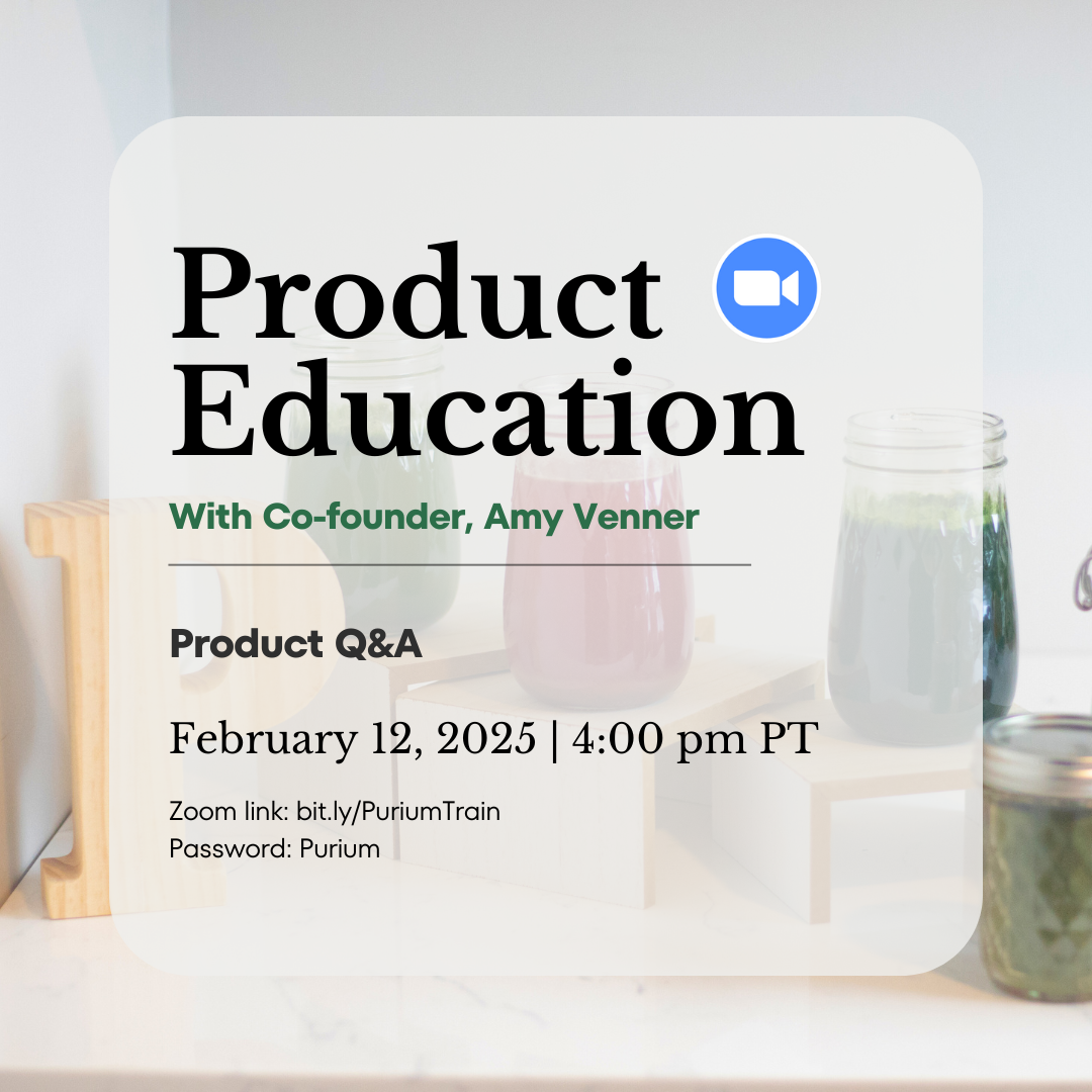 Product Education with Amy Venner: Purium Q&A